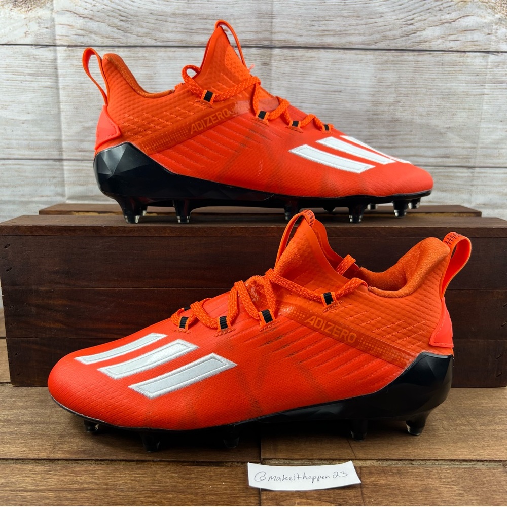 Orange Adidas Football Cleats